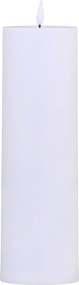 LED veliká sloupová venkovní bílá svíčka Pillar LED – Ø 10*35 cm / 3AAA
