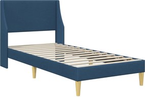 Rám postele s matrací s čelo Modrá 80x 200 cm Polyester 3414708