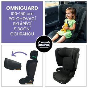 Asalvo OMNIGUARD iSize sklápěcí autosedačka 100-150, black