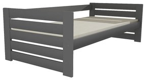 Dětská postel masiv 030 borovice masiv 90 x 200 cm šedá