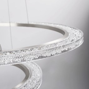 Toolight Toolight, LED závěsné osvětlení 60cm, 38W, 3500lm + dálkové ovládání, LHJ045-CP2, broušená ocel, OSW-50050