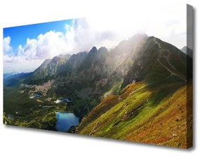 Obraz na plátně Hory Louka Krajina 120x60 cm