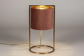 Stolní lampa Burnham Brown and Gold