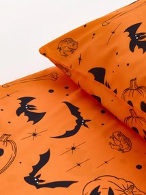 Sinsay - Sada ložního prádla s halloweenským motivem - oranžová