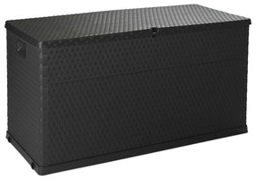 Tmavě šedý zahradní úložný box Rattan – Toomax