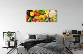 akrylový obraz Květák okurka Kiwi 120x60 cm