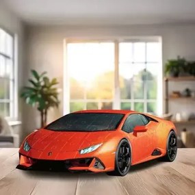 Ravensburger 3D Puzzle Iconics: Lamborghini Huracán Evo oranžové / 108
