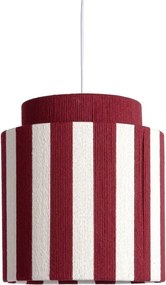 Červené/bílé provazové závěsné svítidlo ø 30 cm Vienna Stripes – Leitmotiv