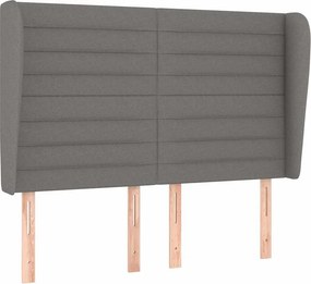Box spring postel s matrací tmavě šedá 140x200 cm textil 3128046