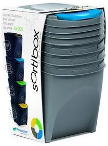 Koš na tříděný odpad Sortibox 20 l, 4 ks, antracit IKWB20S4 S433