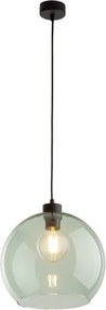 Lustr na lanku CUBUS 1xE27/15W/230V černá/kouřová zelená
