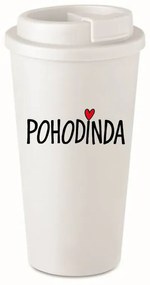 POHODINDA - bílý termohrnek 475 ml