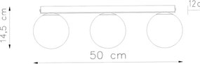 Stropní svítidlo SOLLUX YOLI 3 bílé G9 3x12W bez žárovky SL.1148