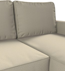Potah na pohovku IKEA Backabro rozkládací se šezlongem barva béžová látka pletený vzor