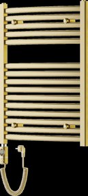 Mexen Helios, elektrické topné těleso 800 x 600 mm, 600 W, zlatá lesklá, W103-0800-600-2600-50
