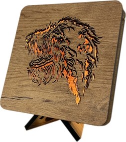 Li-Go "Vlkodav" lampa 19x19 cm provedení povrchu: jedle