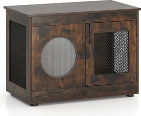 Costway Klec pro psy Klec pro zvířata Styl nábytku Přepravka pro psy s dvířky