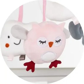CHIPOLINO Hudební a promítací závěsný kolotoč Pink Garden / Bluetooth