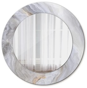 Kulaté zrcadlo tištěný rám Abstraktní mramor fi 50 cm