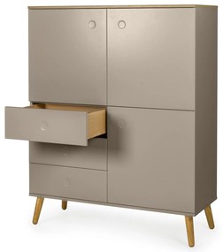 TENZO Dřevěný kabinet DOT hnědý 137x109cm 9001666663