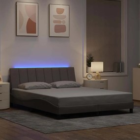 Rám postele bez matrace Hanko taupe 160 x 200 cm textil 3310472