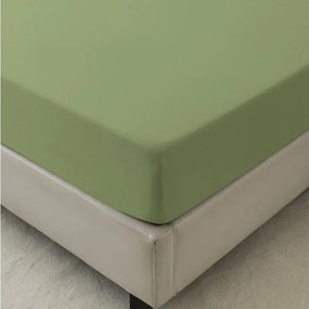 Prostěradlo z mikrovlákna MICROVELLE olivově zelené 90x200 cm