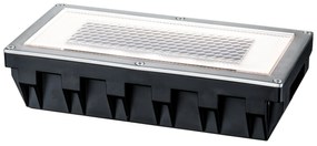 Paulmann 93775 Box IP67 Solar, solární zápustné svítidlo do země na baterie, 0,6W LED, 20x10cm, IP67