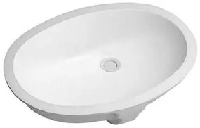 Duravit Santosa - Umyvadlo zápustné, 510x375 mm, s přepadem, WonderGliss, bílá 04665100001