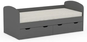 Dětská postel REA Golem se 2 šuplíky – graphite