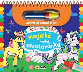 Magické vodní omalovánky jednorožci