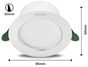 Philips Diamond Cut LED spot Ø9,5cm 360lm/2W 830