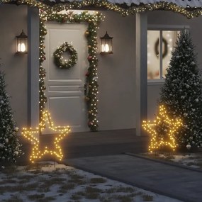 vidaXL Vánoční světelná dekorace s hroty Hvězda 115 LED diod 85 cm [357715] Barva: Černá
