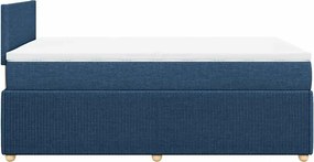 Box spring postel s matrací modrá 120x200 cm textil 3289722