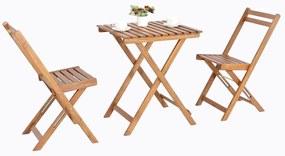 Sunfun Set balkonového nábytku sklopný, 3 ks, rozměry stolu: 72 × 60 × 60 cm