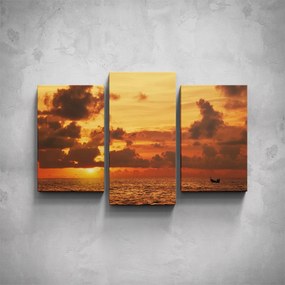 3-dílný obraz - Moře západ slunce - PopyDesign