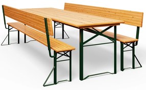 Deuba Pivní set s opěrkou 170 cm - skládací