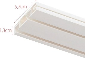 Dvojitá rovná stropní kolejnice 180 cm