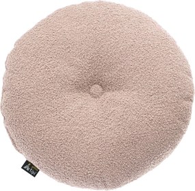 Sametový polštář s knoflíkem barva růžová látka pletený vzor