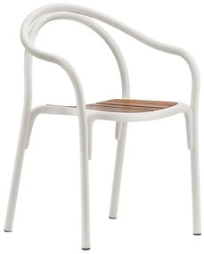 OnaDnes -20% Pedrali Bílá kovová zahradní židle Soul