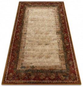 Vlněný kusový koberec Pamuka krémovo vínový 135x200cm