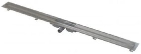 Alca - Sprchový žlab Low 145 cm, s okrajem pro perforovaný rošt, nerez APZ101-1450