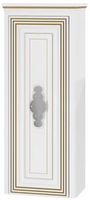 Kingsbath Treviso White 130 závěsná nízká koupelnová skříňka