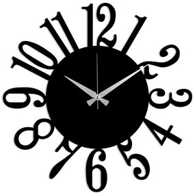 Dekorativní nástěnné hodiny Polas 48 cm černé