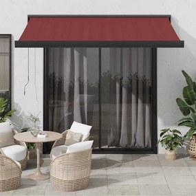 Automatická zatahovací markýza burgundská 350 x 250 cm 3215329