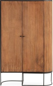 Komoda z mangového dřeva v přírodní barvě 100x165x40 cm Curve – MOME