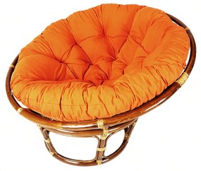 Ratanový PAPASAN tmavý - průměr 100 cm