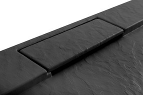 Rea Grand Black, sprchová vanička z minerálního kamene 90x90x3, 5 cm, REA-K4595