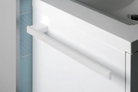 Sapho, BELLA držák ručníků na bok skříňky 400x25x70mm, bílá, FA311W