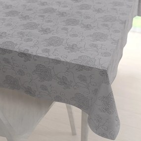 Biante Teflonový obdélníkový ubrus TF-083 Květované ornamenty na šedém 50x100 cm