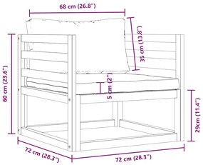 vidaXL Marketos Zahradní židle tmavě šedé podušky masivní akáciové dřevo